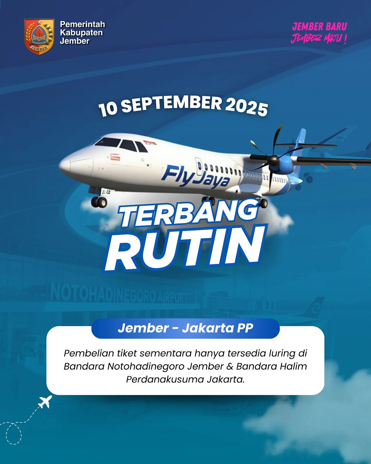 Penerbangan Langsung Jakarta–Jember Dimulai, Tiket Tersedia Mulai 10 ...
